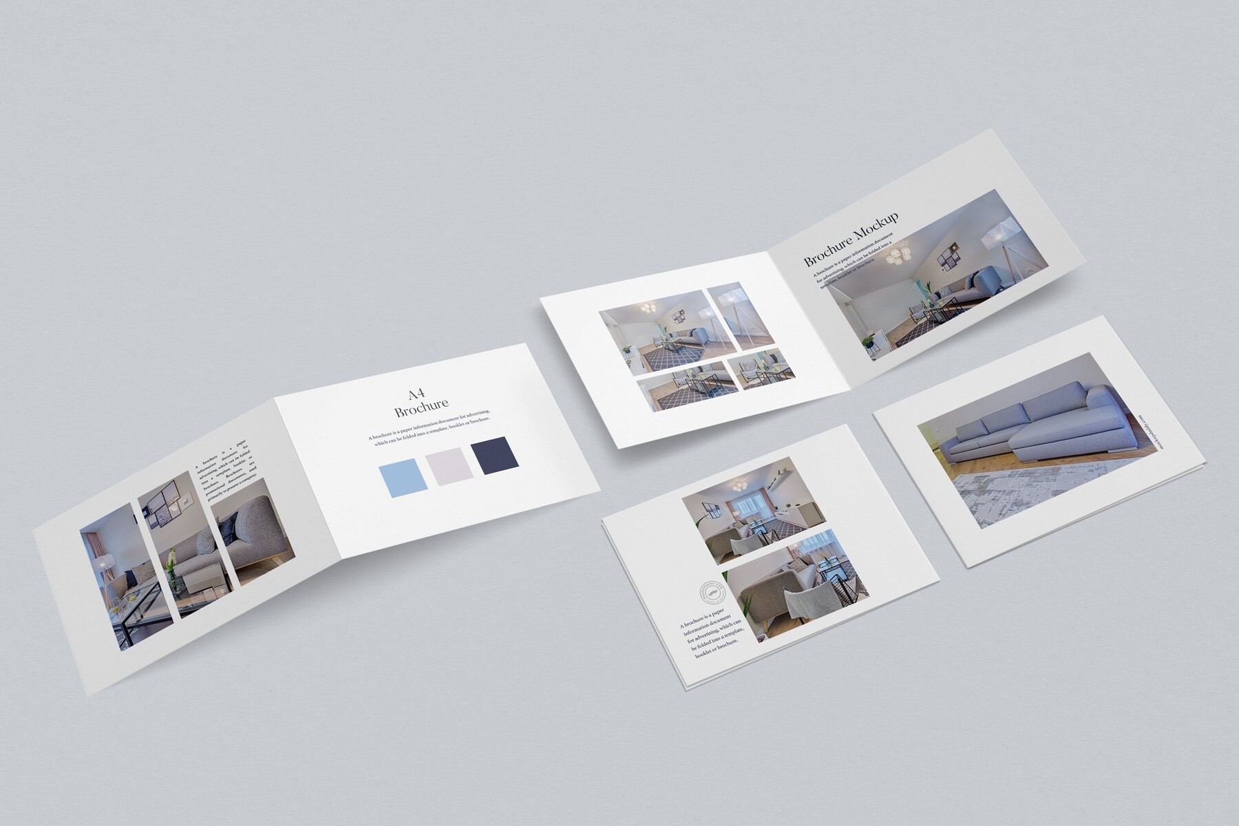 ArtStation - Landscape 2 Fold A4 Brochure Mockup | Artworks