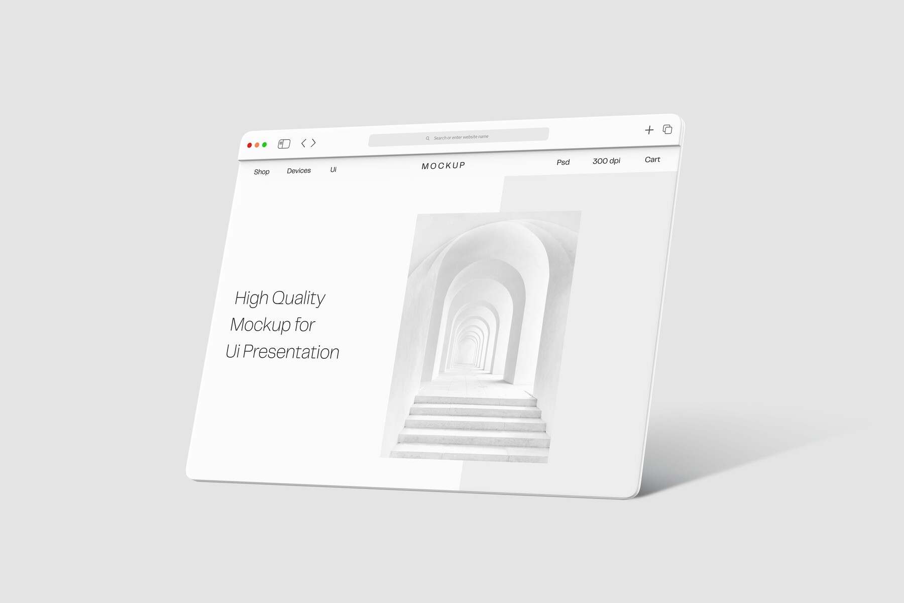 ArtStation - Minimal Responsive UI Mockup | Artworks