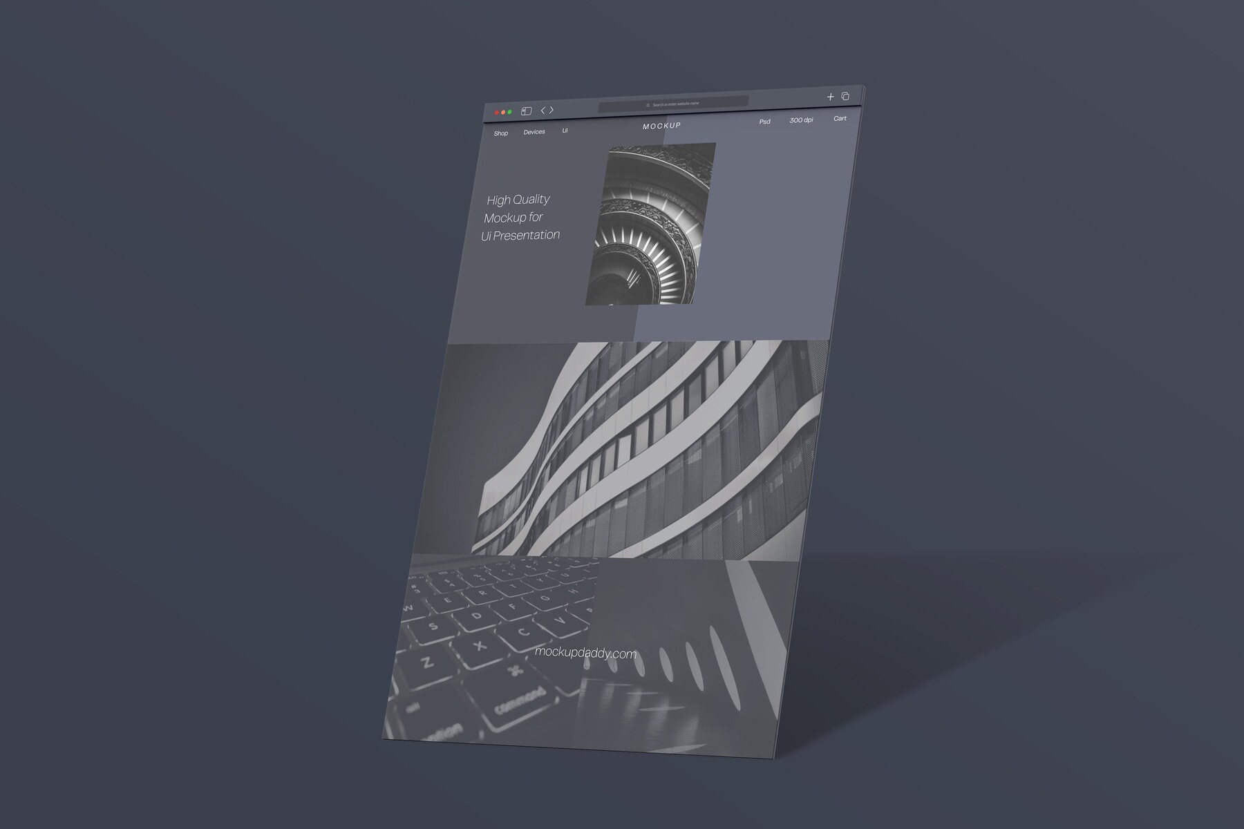 ArtStation - Minimal Responsive UI Mockup | Artworks