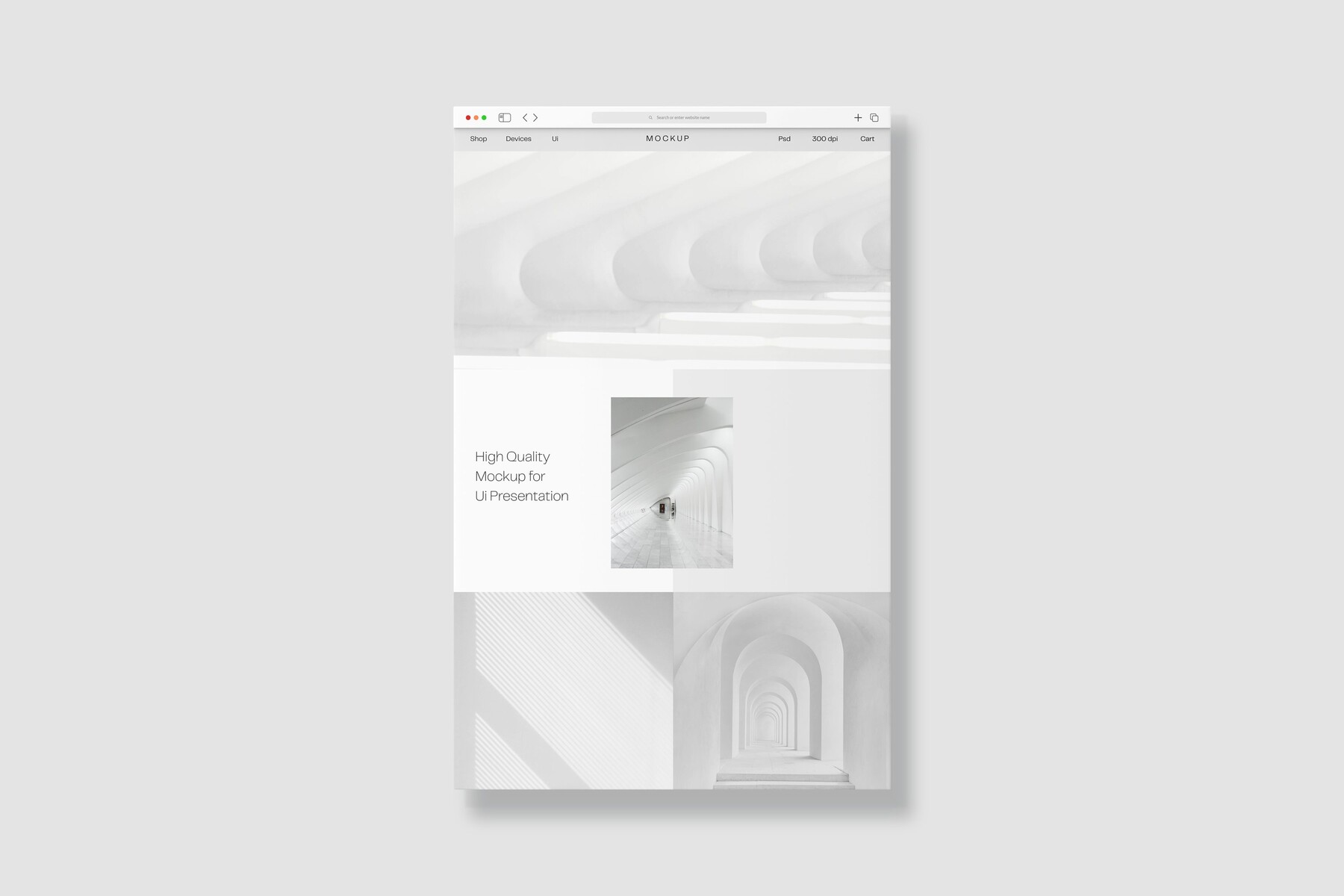 ArtStation - Minimal Responsive UI Mockup | Artworks