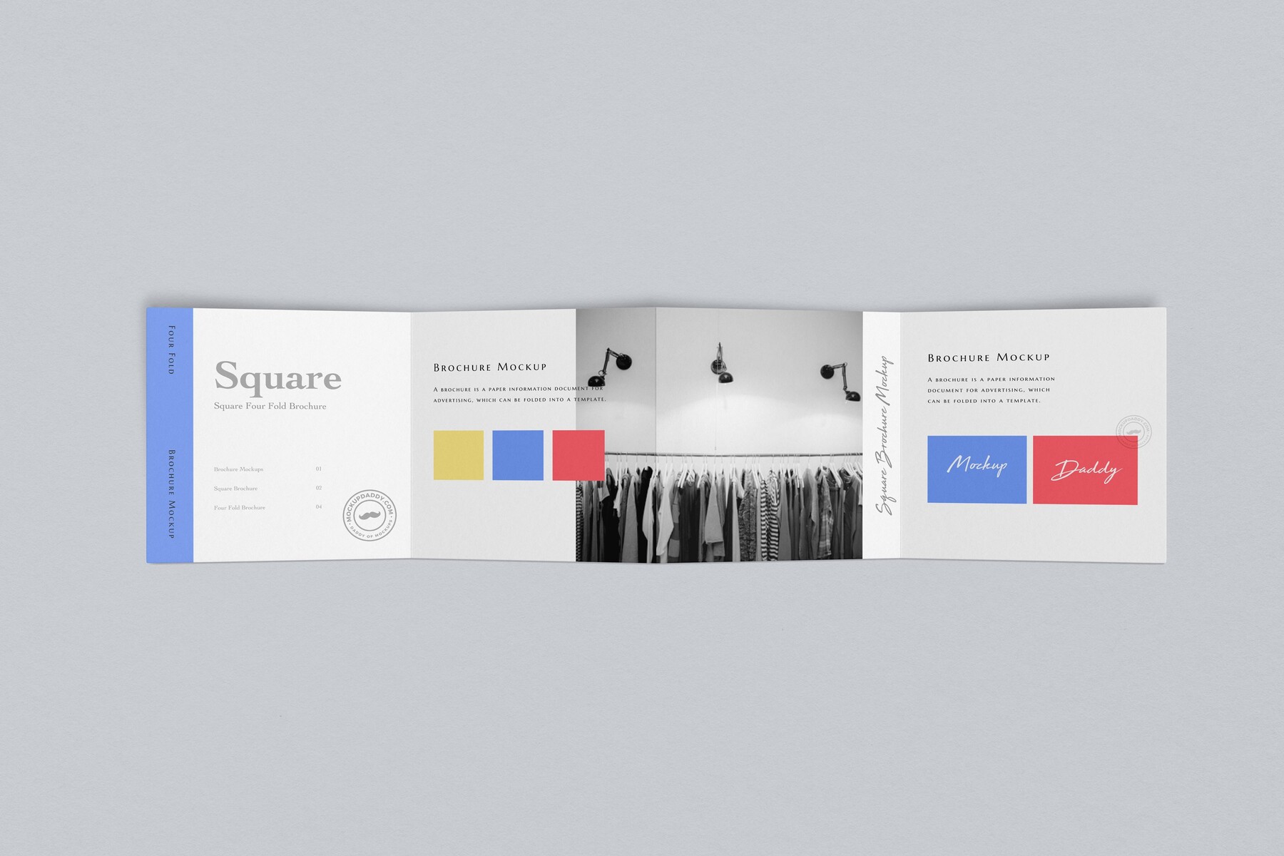 ArtStation - Square 4 Fold Brochure Mockup | Artworks