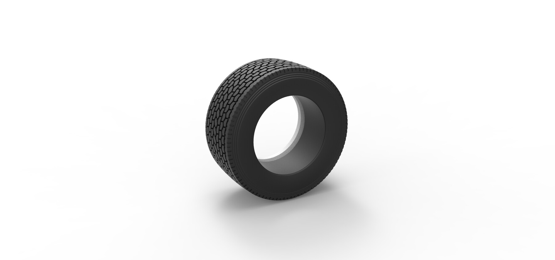 ArtStation - 3D printable Diecast Super single semi Whitewall tire ...