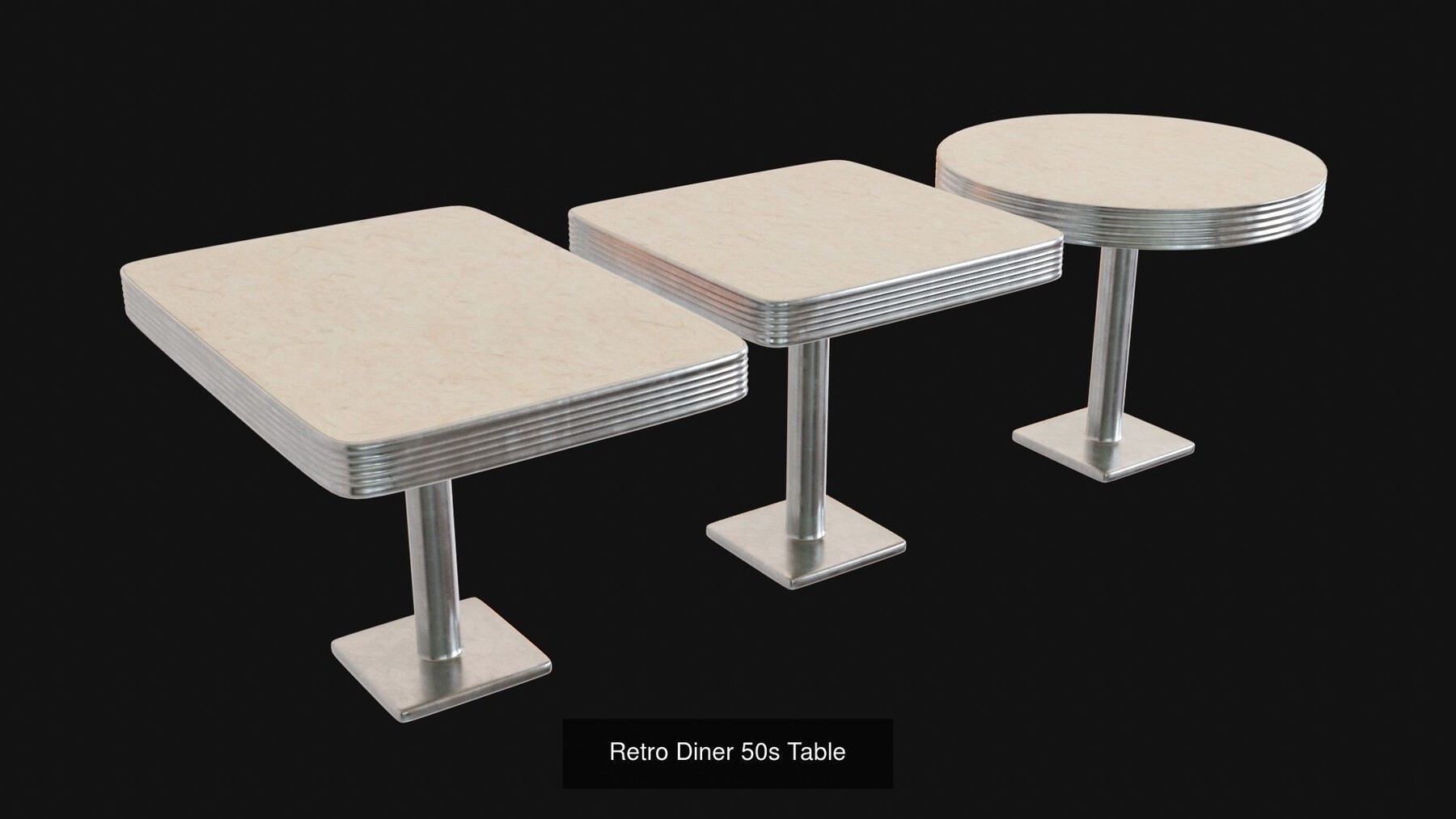 ArtStation - Retro Diner furniture 50s bundle | Resources