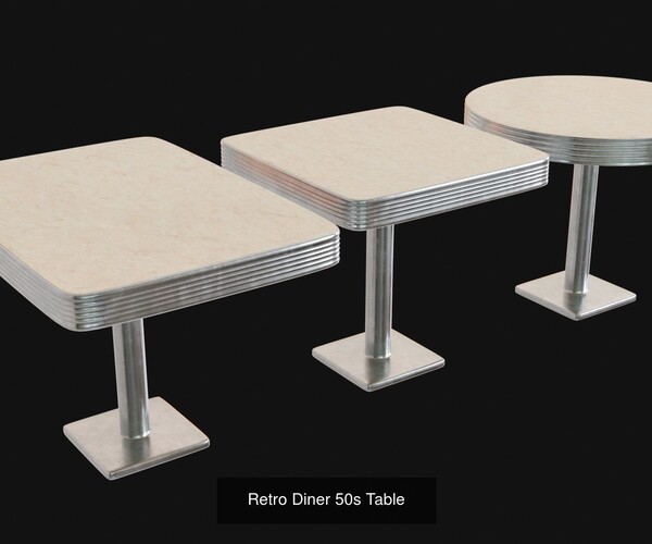 ArtStation - Retro Diner furniture 50s bundle | Resources
