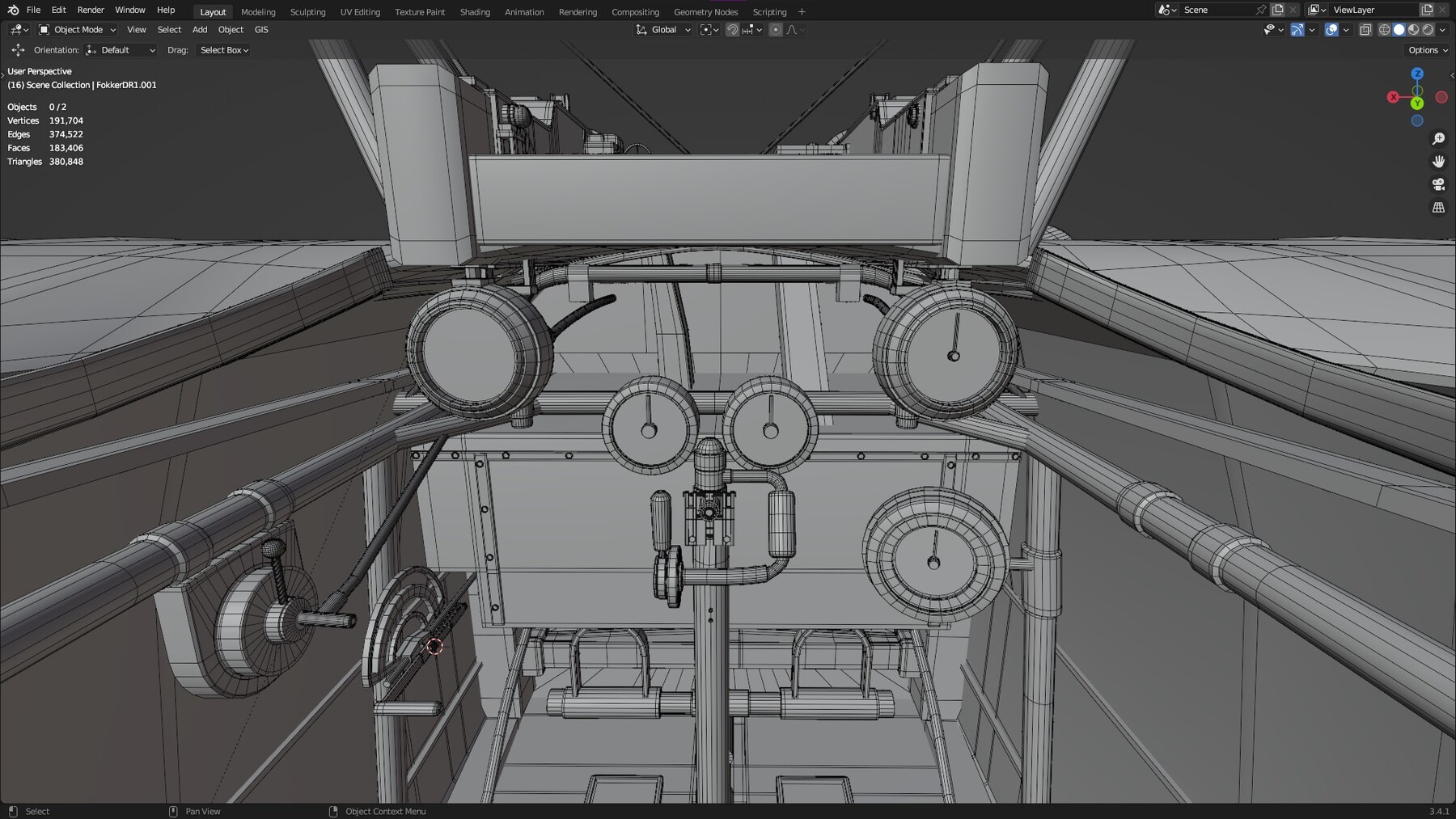 ArtStation - Fokker Dr.I - ww1 Red baron - 3d model | Resources