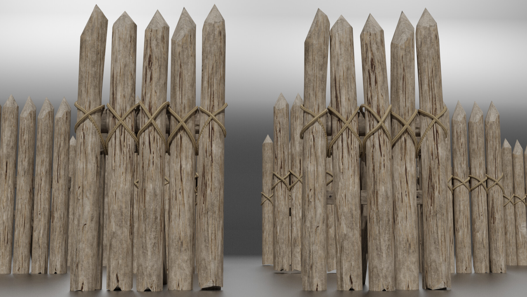 ArtStation - Wooden Palisade Pack JFG V2 | Game Assets