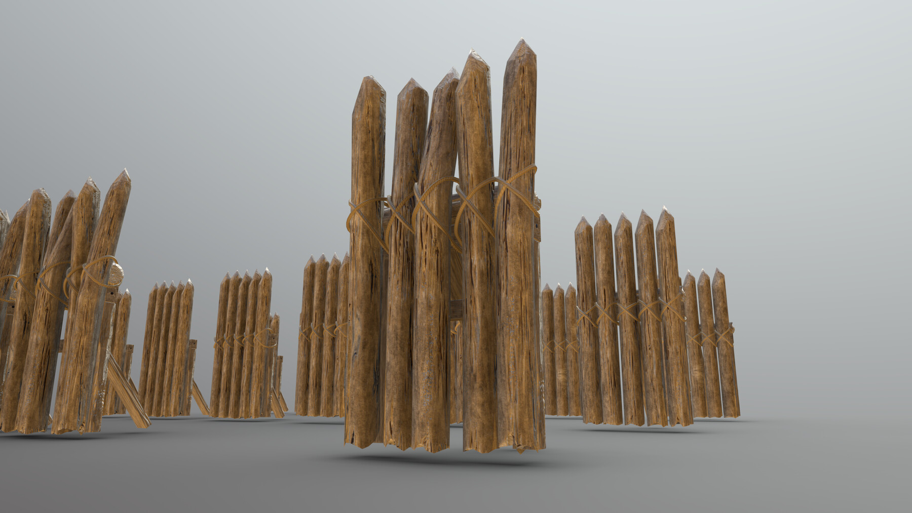 ArtStation - Wooden Palisade Pack JFG V2 | Game Assets