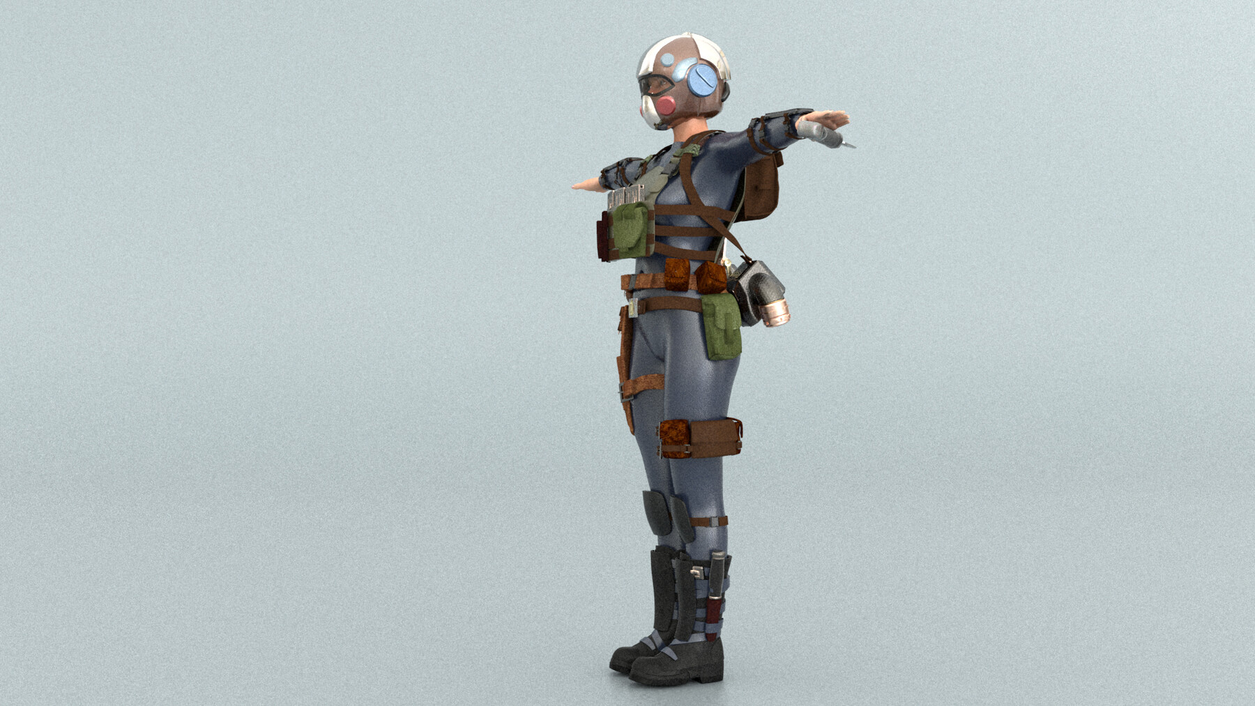 ArtStation - laos Game Female Soldier | Game Assets
