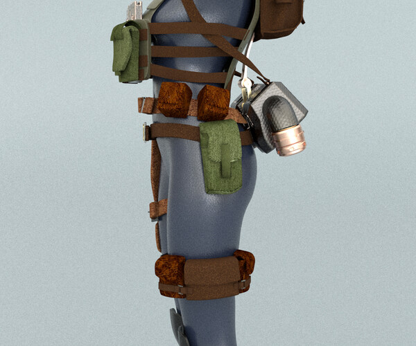 ArtStation - laos Game Female Soldier | Game Assets