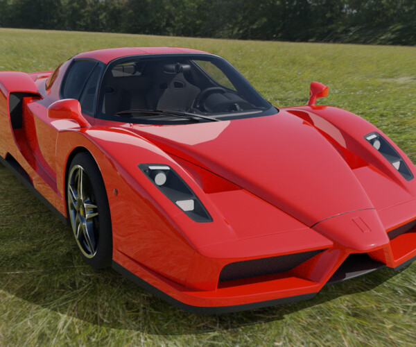 ArtStation - Ferrari Enzo Ferrari with Engine Sounds | Game Assets