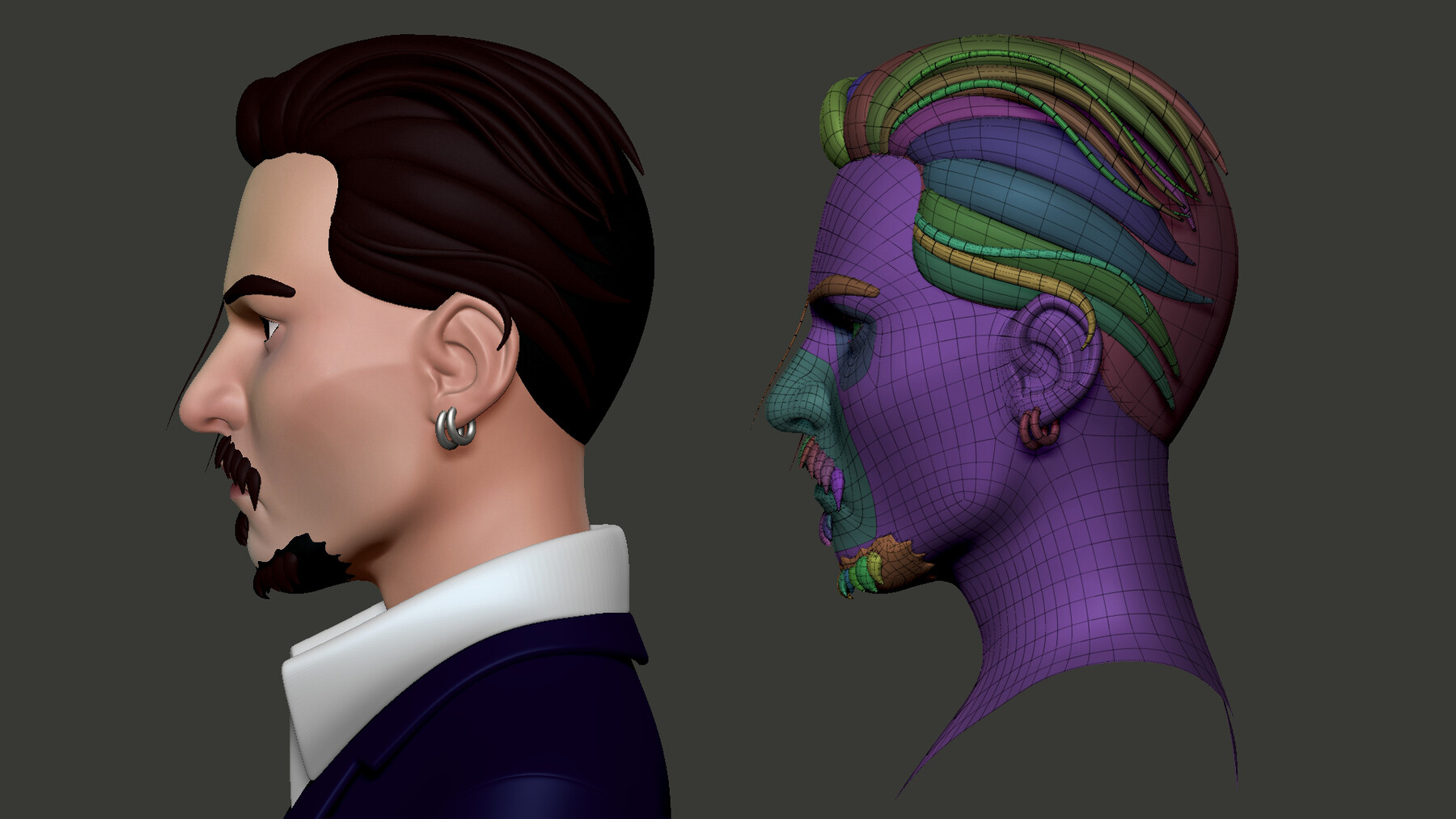 ArtStation - Stylized Male Character Head Model - Johnny | Resources