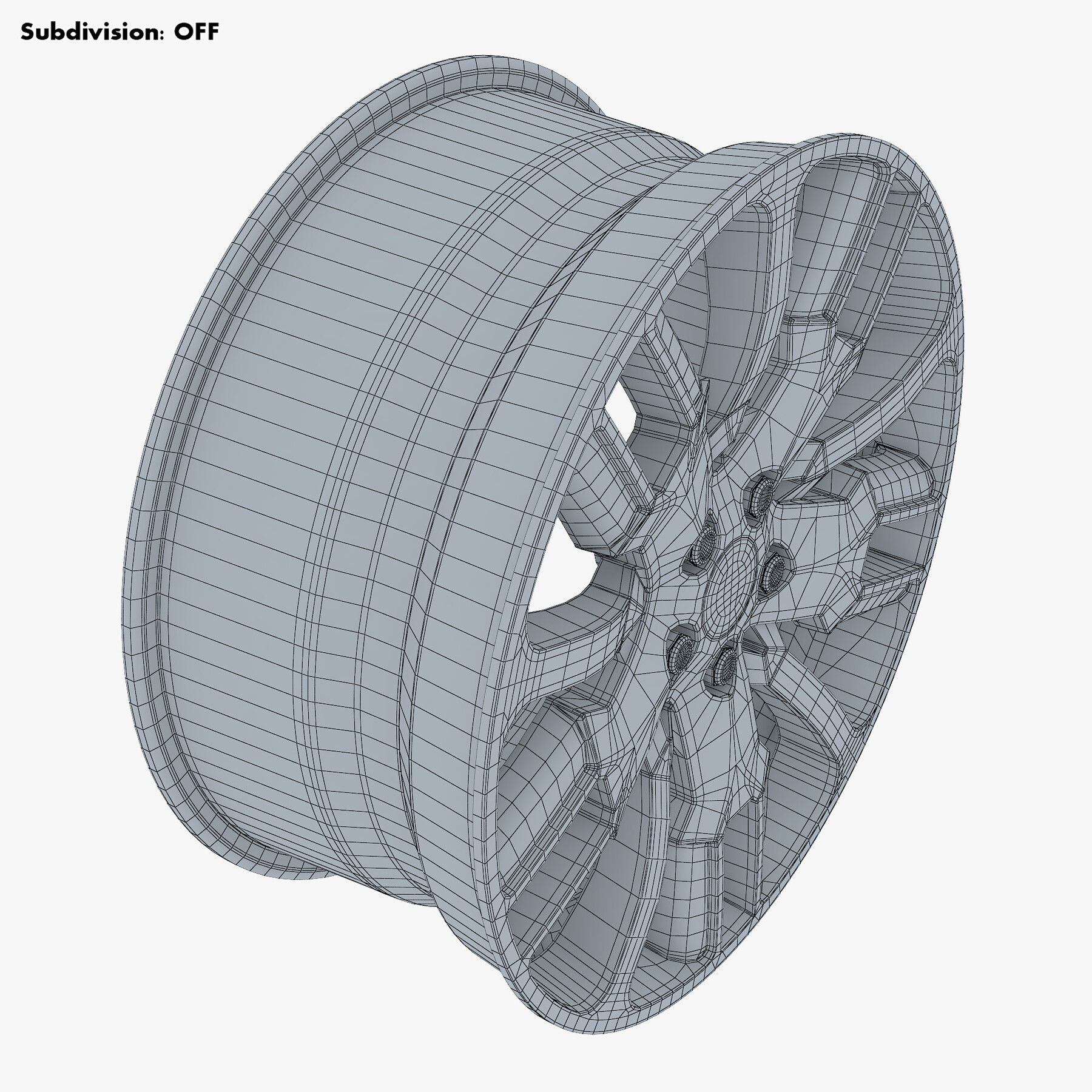 ArtStation - Car Rim Wheel 18 Silver Gen 1 | Resources