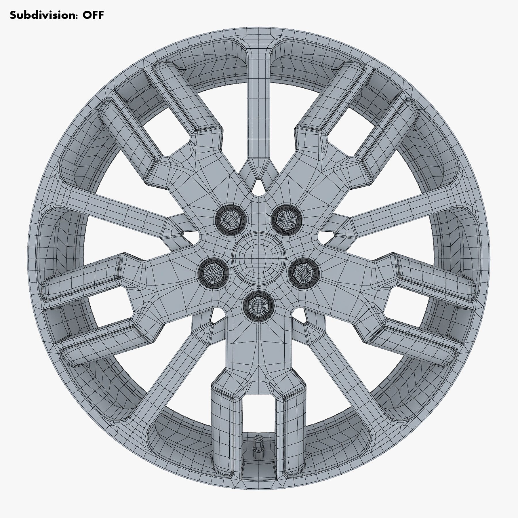 ArtStation - Car Rim Wheel 18 Silver Gen 1 | Resources