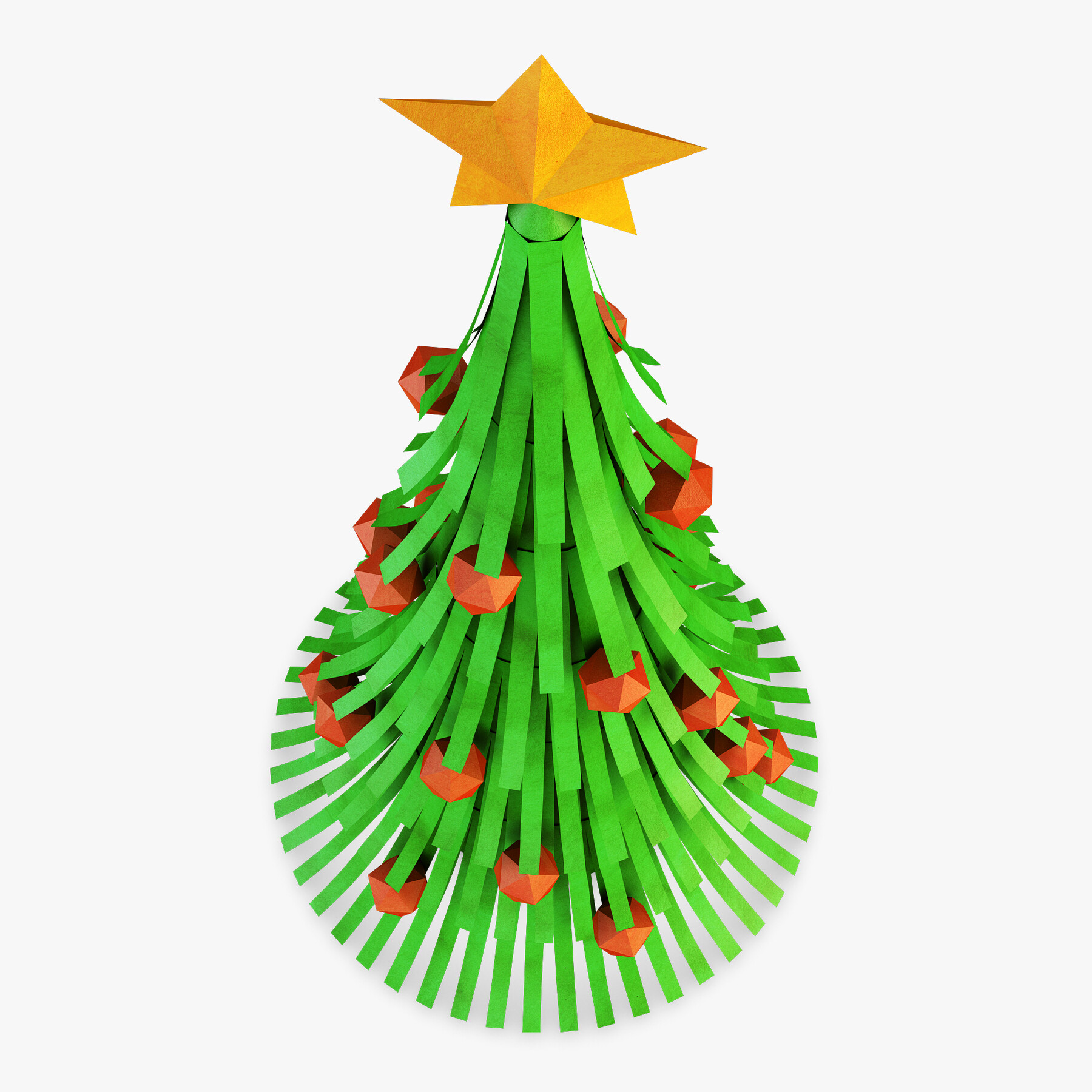 ArtStation - Christmas Tree Paper v 1 | Resources