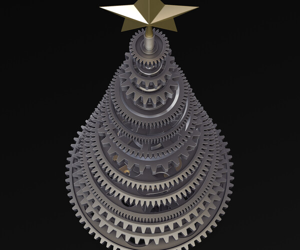 ArtStation - Stylized Gear Christmas Tree v 1 | Resources