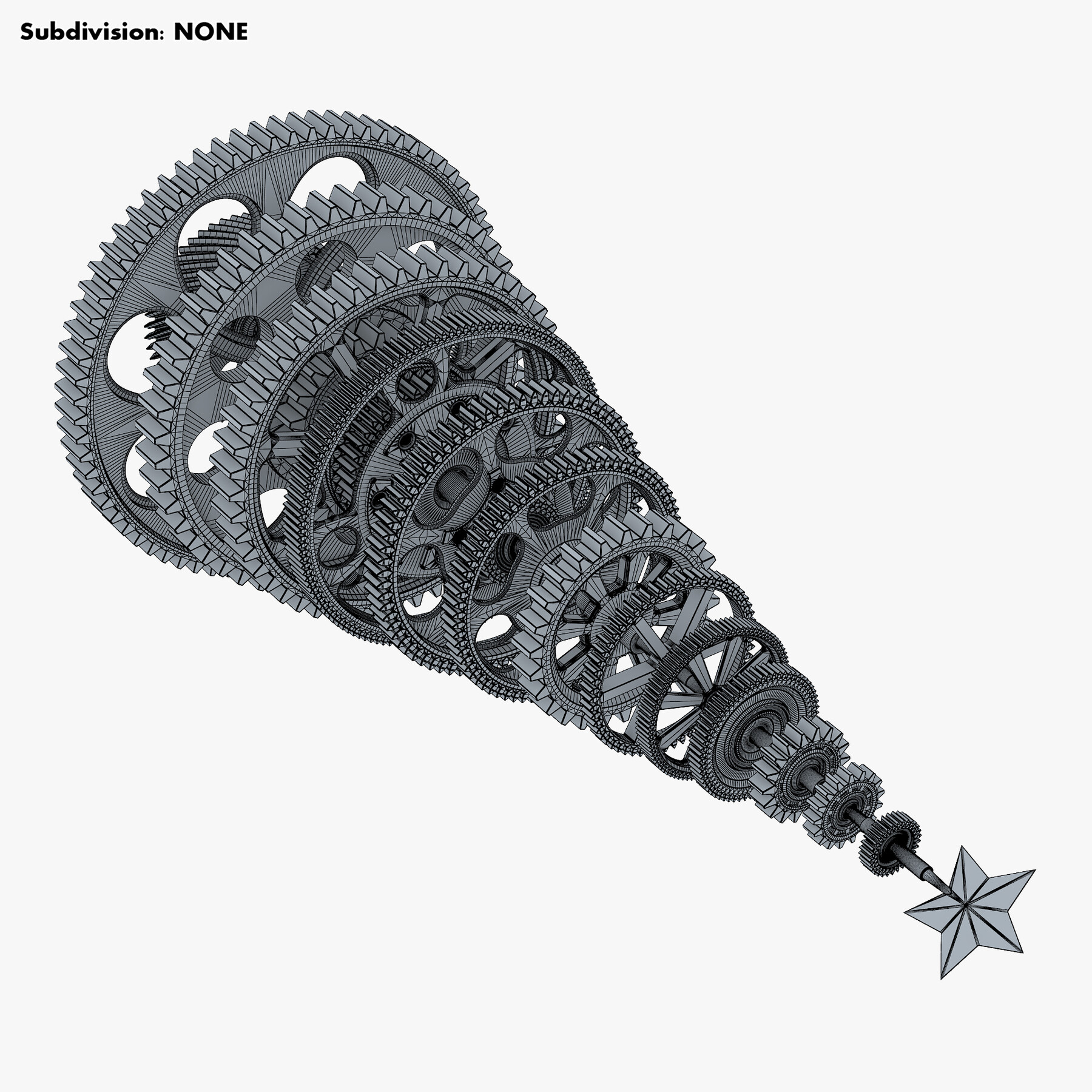 ArtStation - Stylized Gear Christmas Tree v 1 | Resources