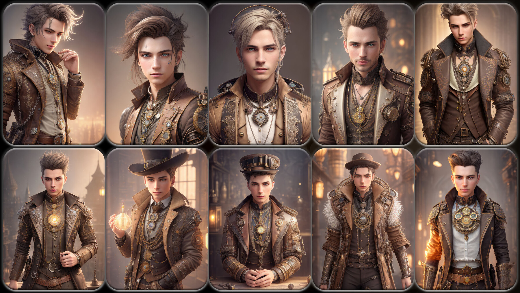 ArtStation - 230 Realistic Male Steampunk Reference Pack | 4K | v.2 ...