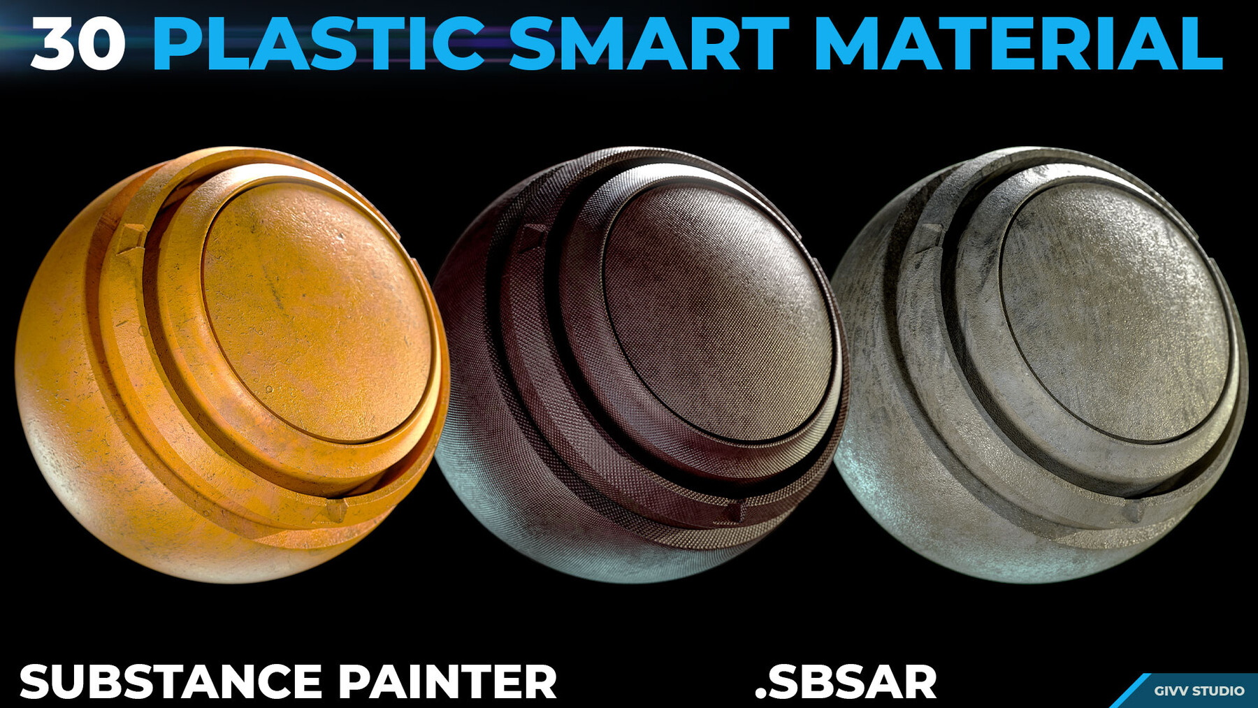 ArtStation - 30 Plastic Material - Smart Material + 4K Textures Set ...