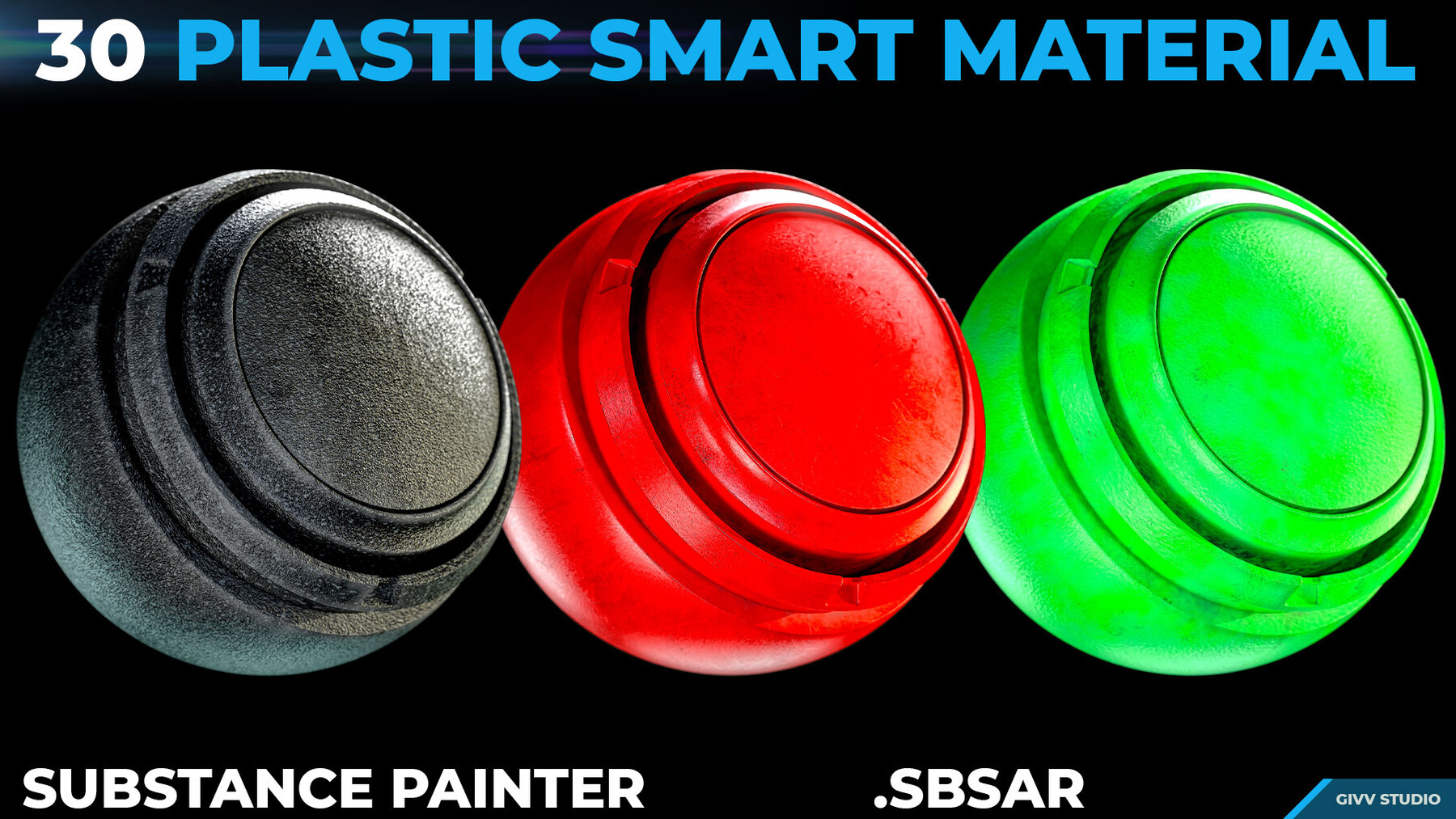 ArtStation - 30 Plastic Material - Smart Material + 4K Textures Set ...