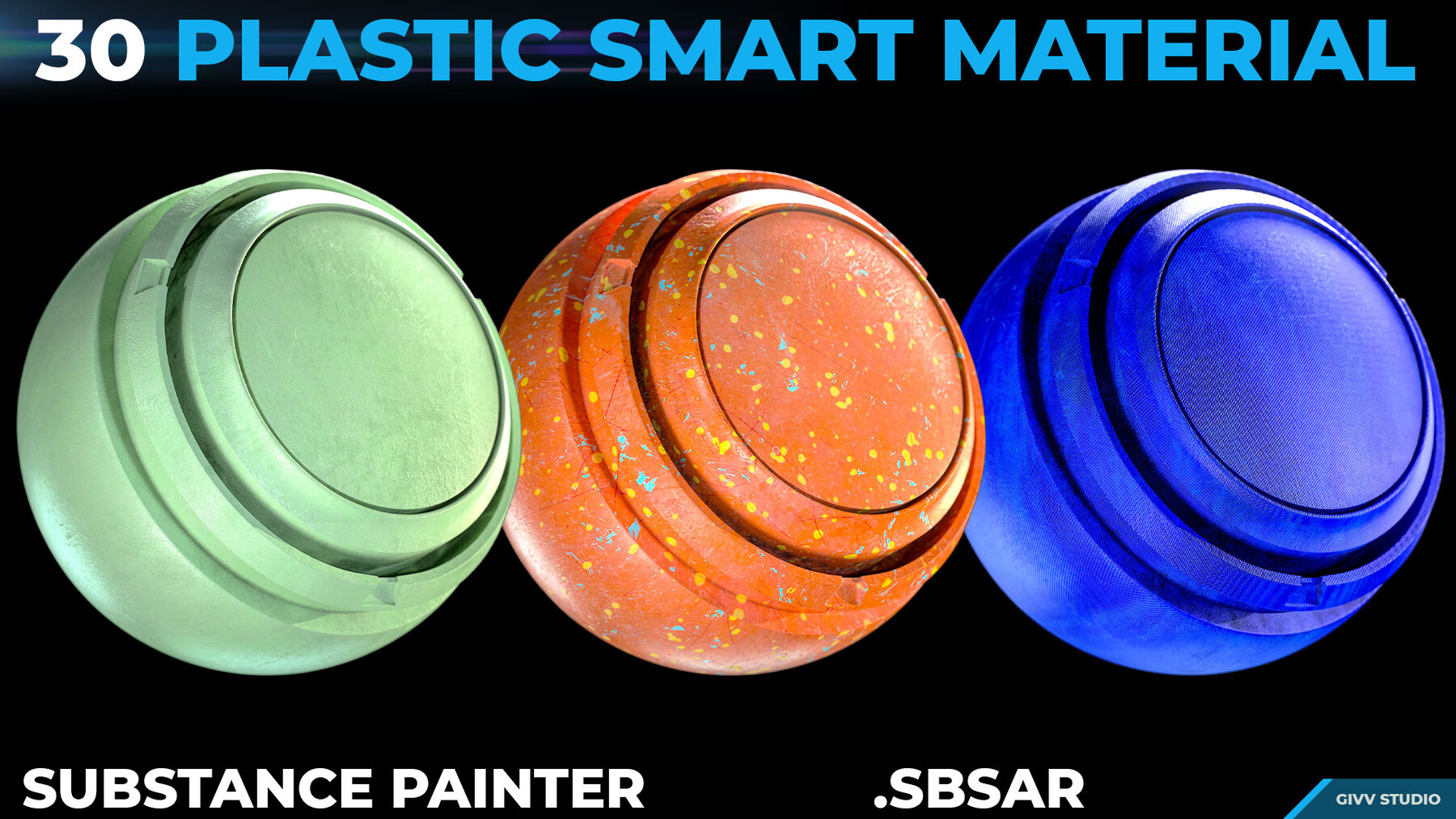 ArtStation - 30 Plastic Material - Smart Material + 4K Textures Set ...