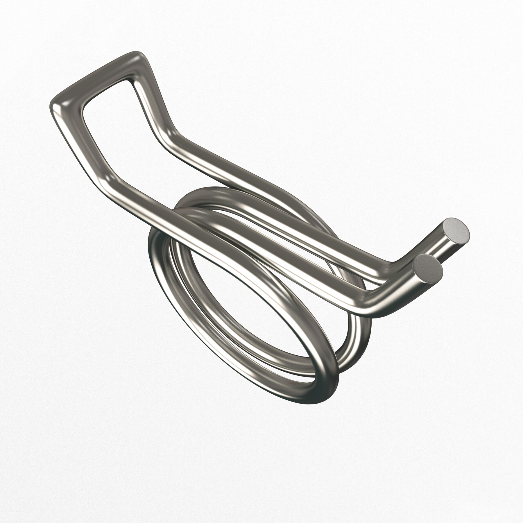 ArtStation - Double Wire Spring Hose Clamp Silver | Resources