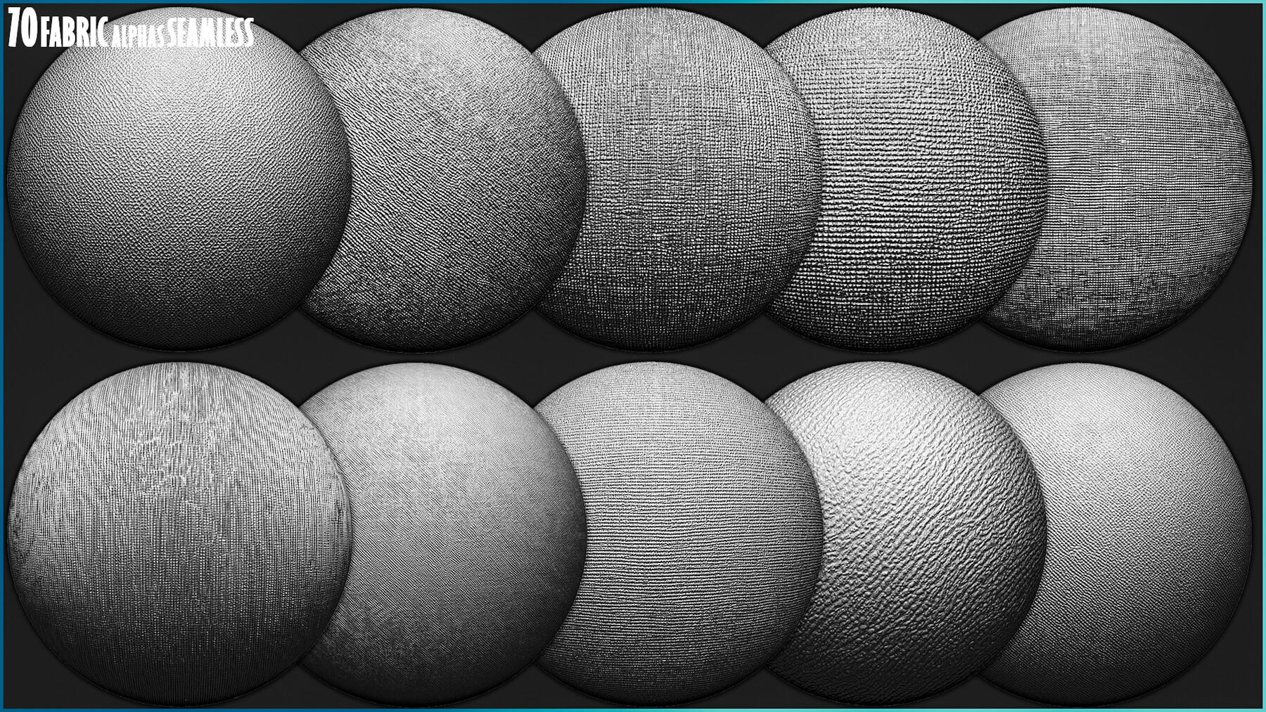 ArtStation - 70 Fabric Tileable Alphas Vol.12 (ZBrush, Substance ...