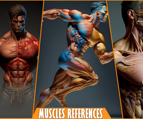 ArtStation - 100+ Male, Female Muscles References Pictures | Artworks