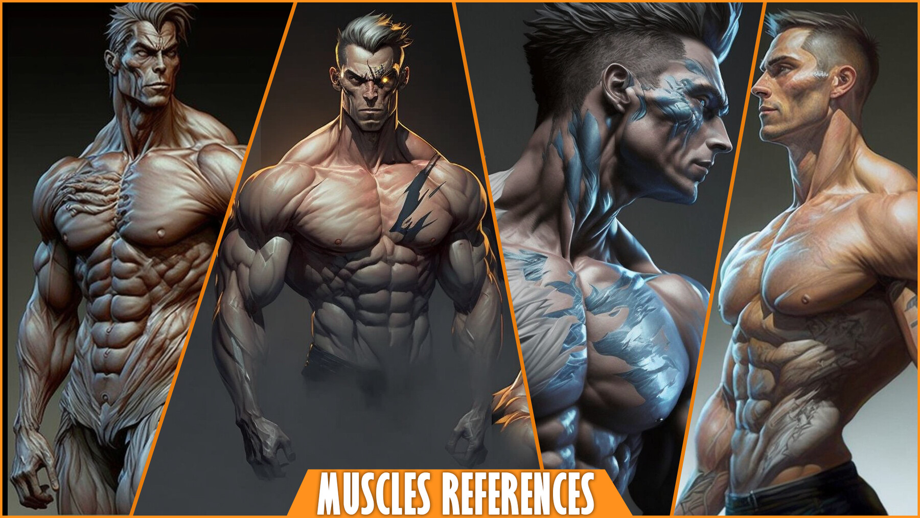 ArtStation - 100+ Male, Female Muscles References Pictures | Artworks