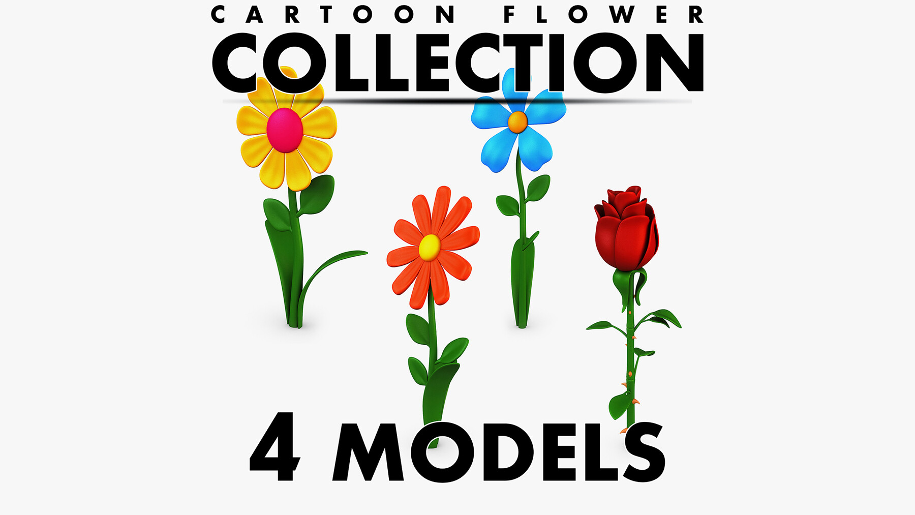 ArtStation - Cartoon Flower Collection volume 1 | Resources