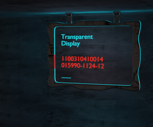 ArtStation - Transparent display | Game Assets