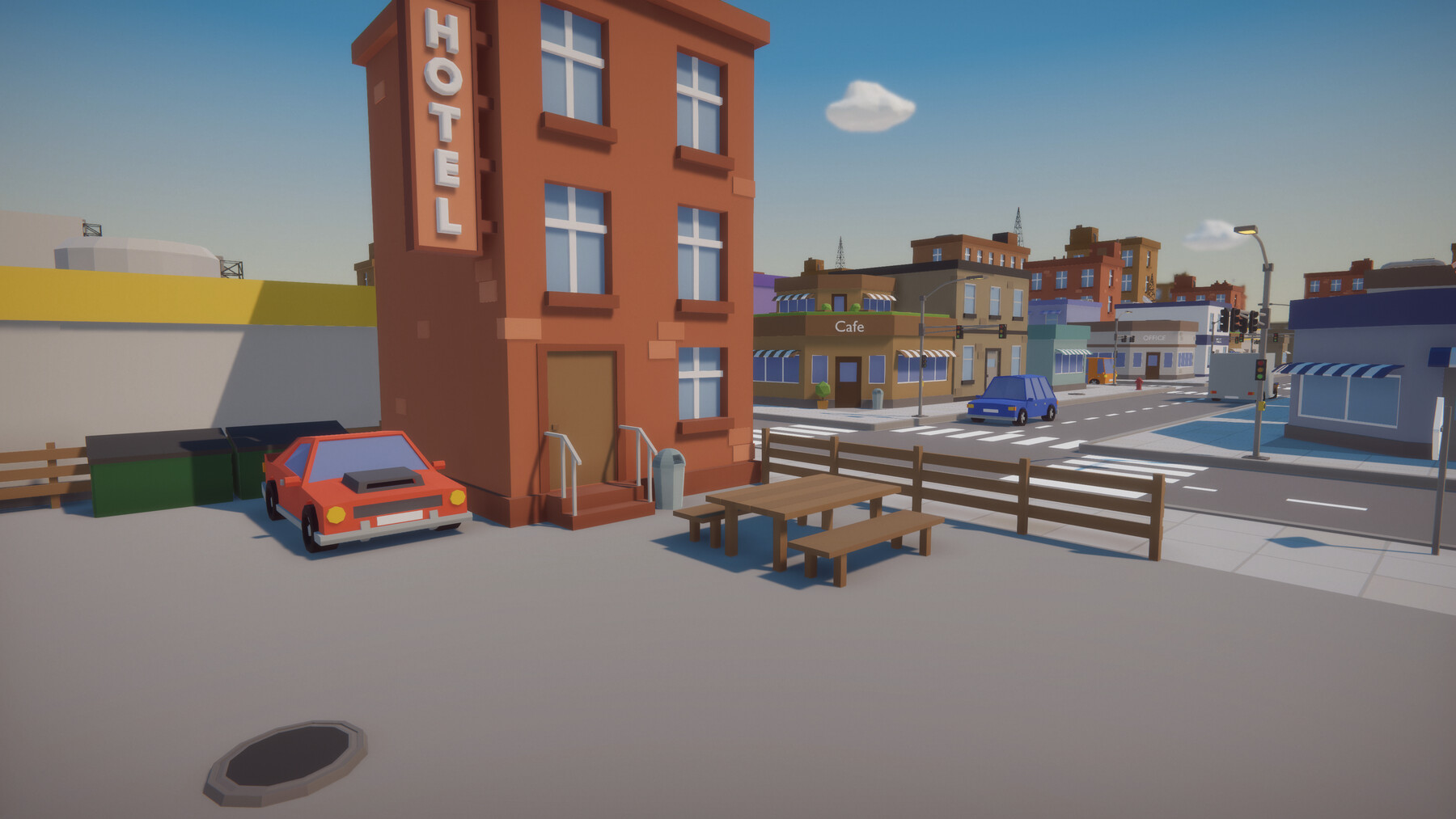 ArtStation - Low Poly Cartoon City - Asset for Unity 3D, Map and Models | Game Assets