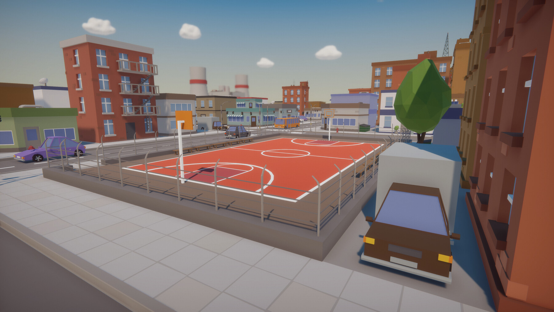 ArtStation - Low Poly Cartoon City - Asset for Unity 3D, Map and Models | Game Assets
