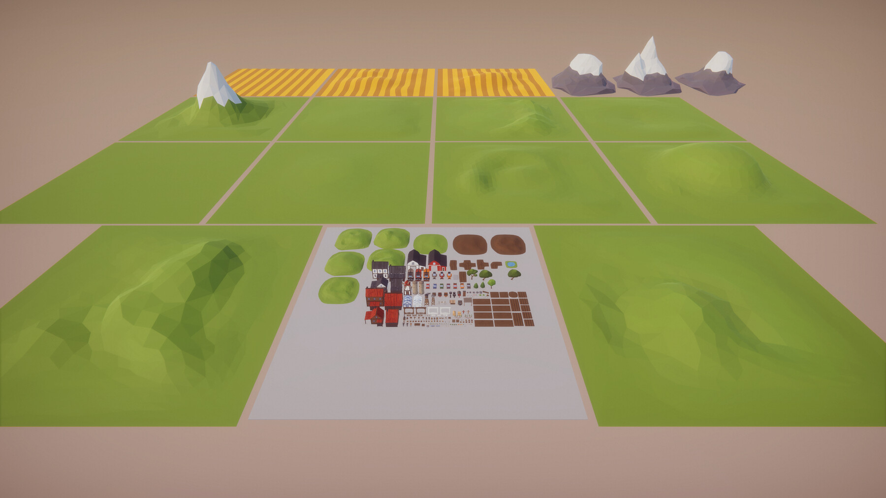 ArtStation - Low Poly Farm Pack - Asset for Unity 3D, Map and Models | Game Assets