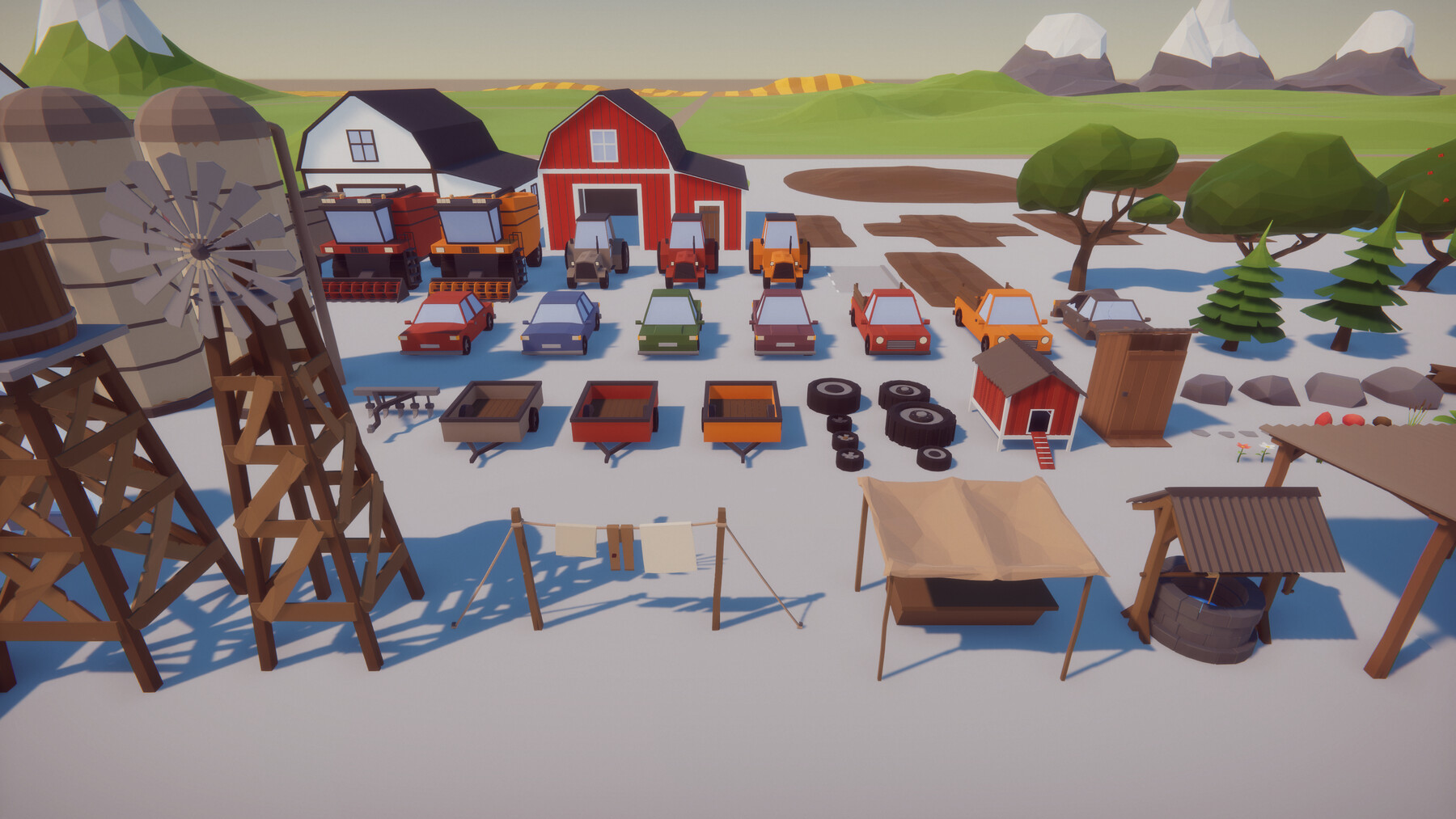 ArtStation - Low Poly Farm Pack - Asset for Unity 3D, Map and Models | Game Assets