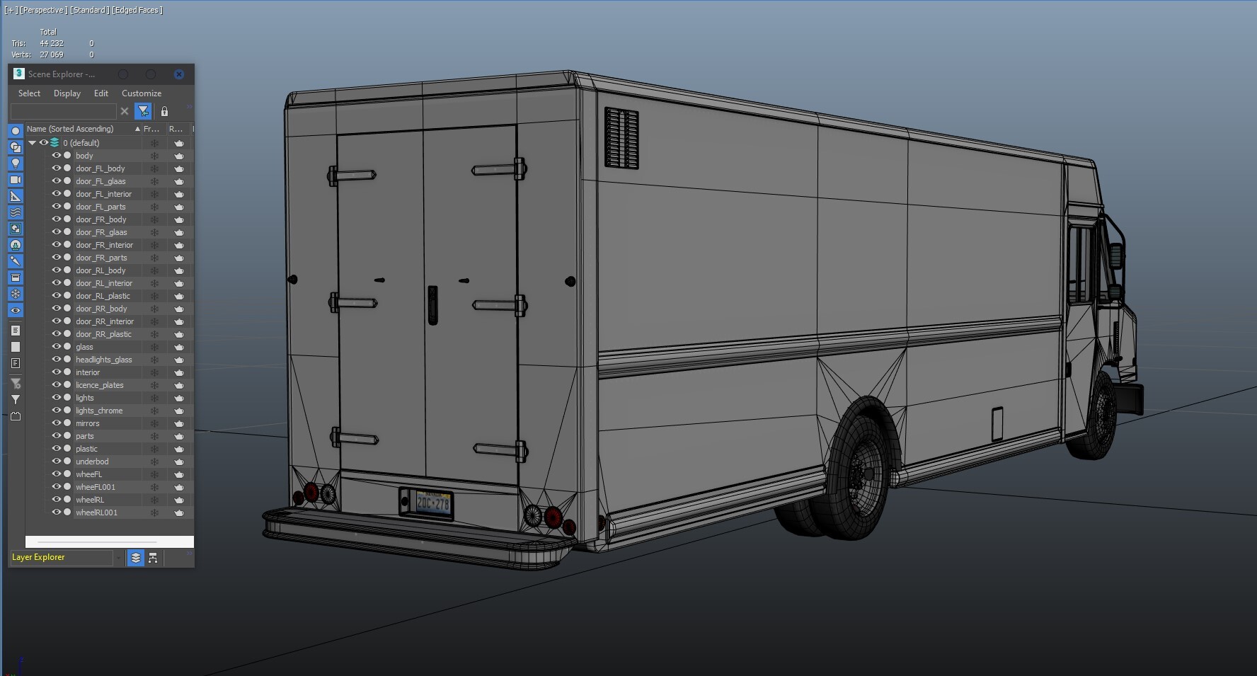 ArtStation - Freightliner P1200 step van | Game Assets