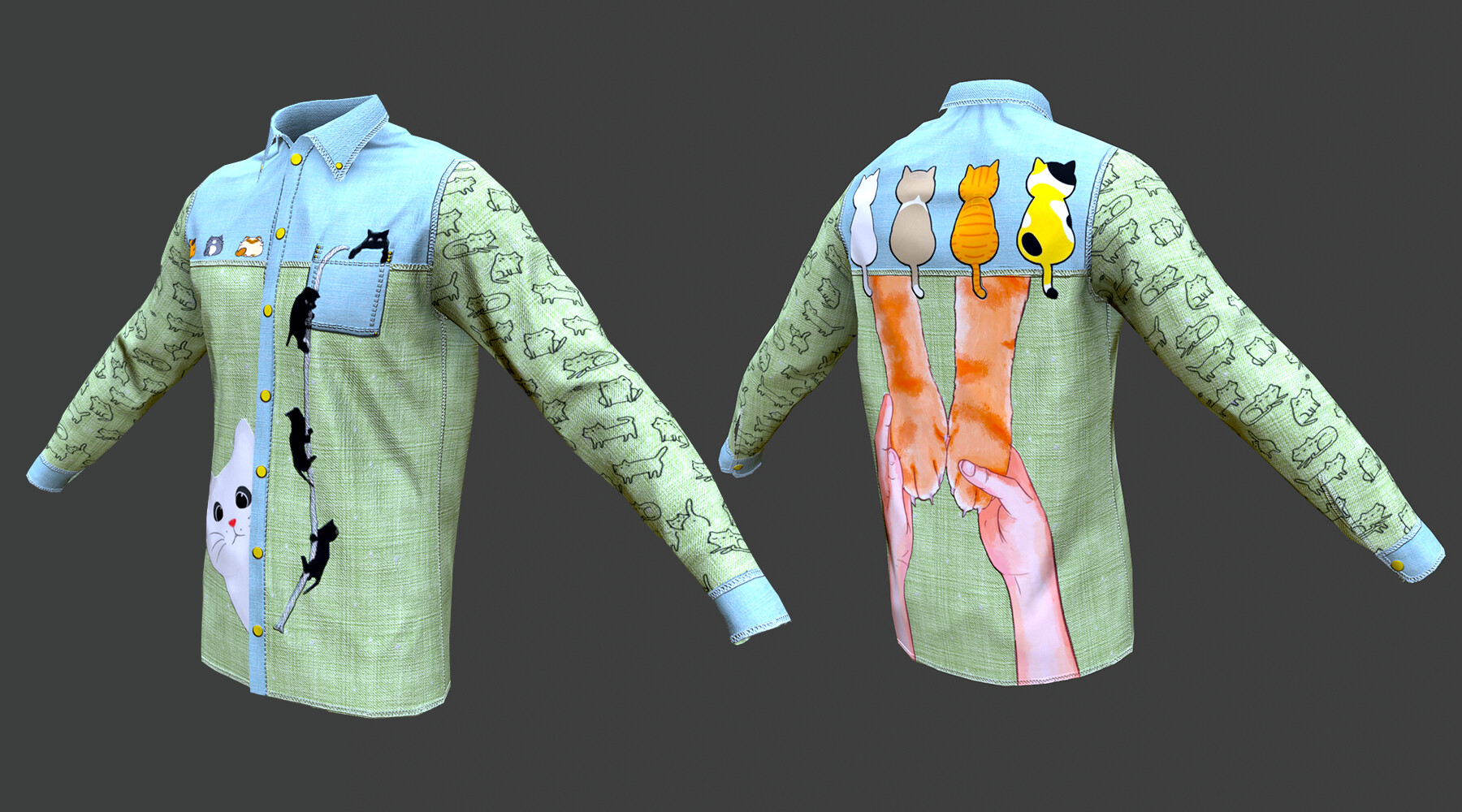 ArtStation - Shirts Pack Male | Game Assets