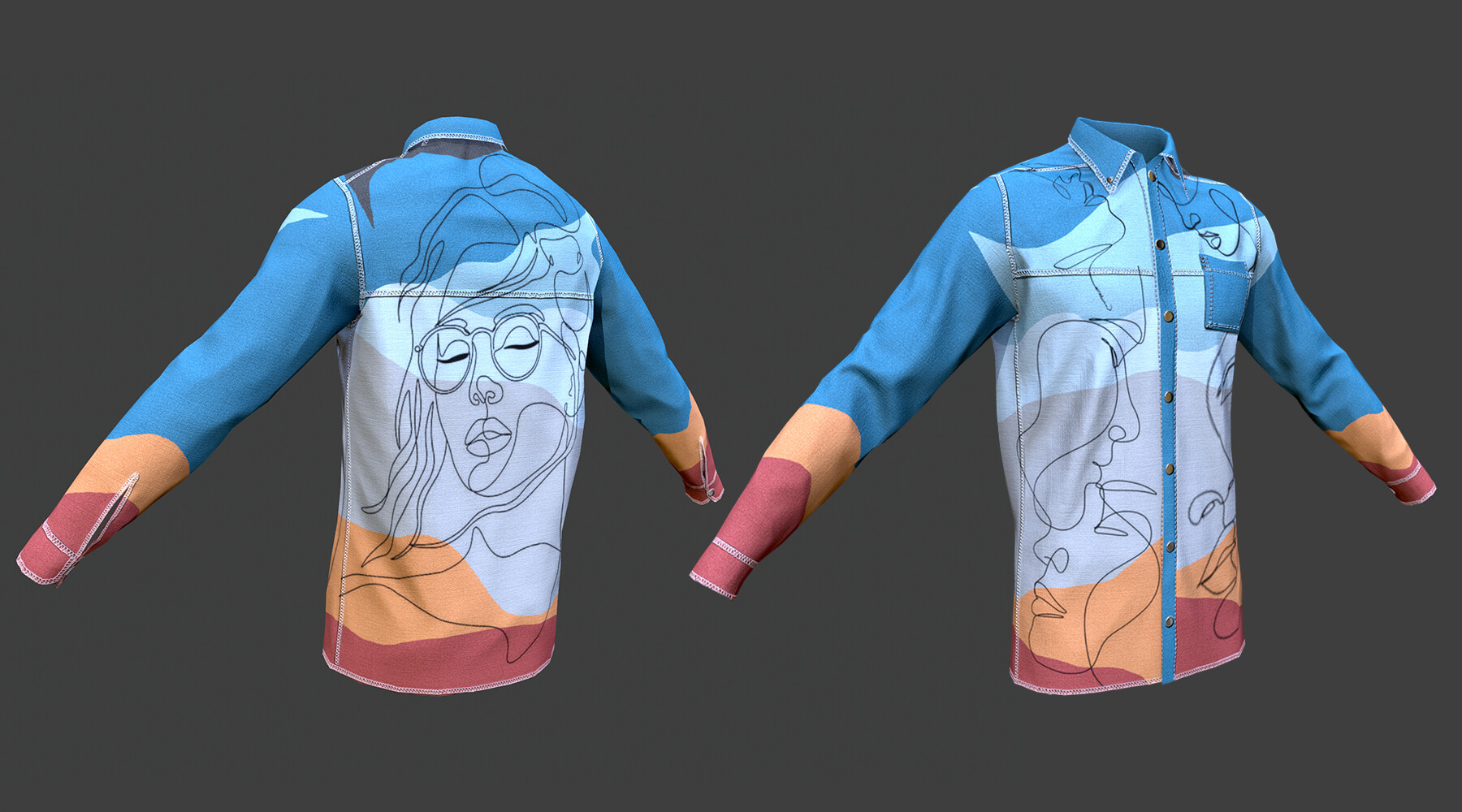 ArtStation - Shirts Pack Male | Game Assets