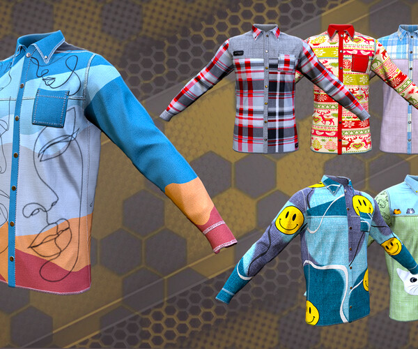 ArtStation - Shirts Pack Male | Game Assets