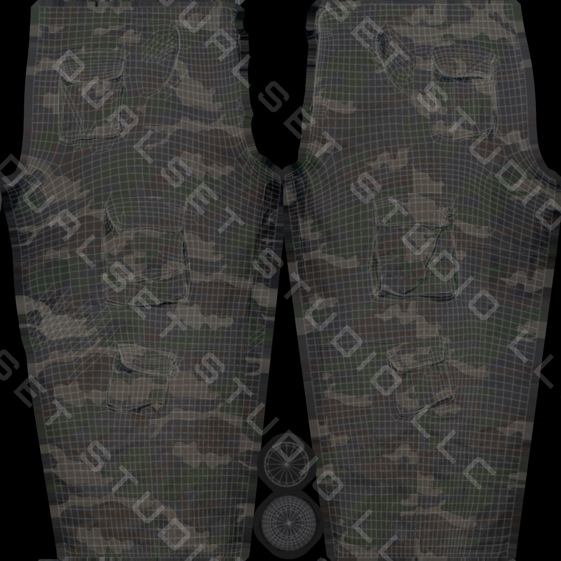 ArtStation - Cargo Pants 002 | Game Assets