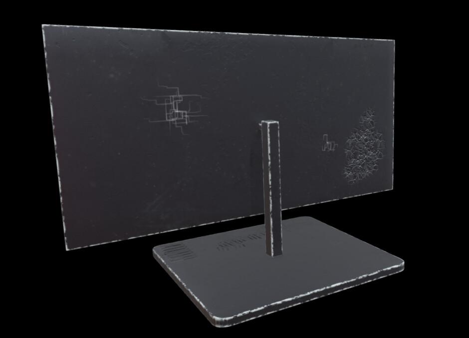 ArtStation - Widescreen computer monitor asset | Game Assets