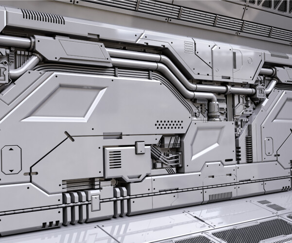 ArtStation - SCI-FI WALL PANELS VOL.01 | Resources