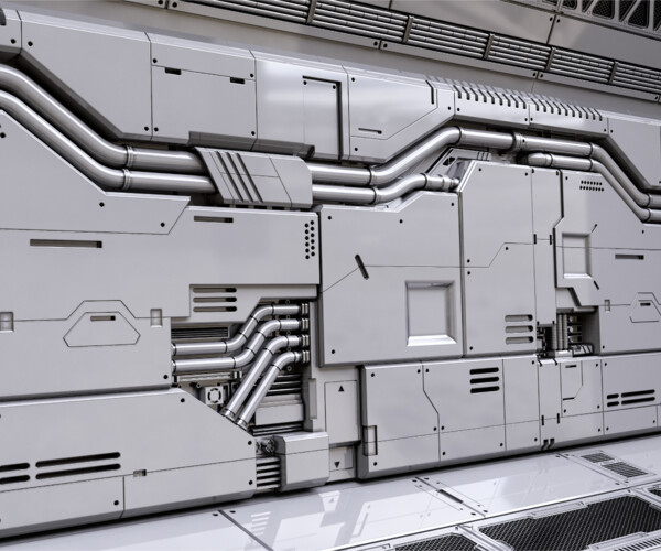 ArtStation - SCI-FI WALL PANELS VOL.01 | Resources