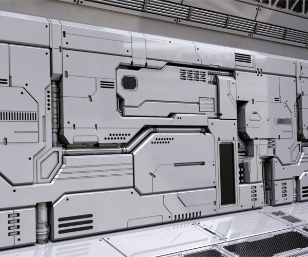 ArtStation - SCI-FI WALL PANELS VOL.01 | Resources