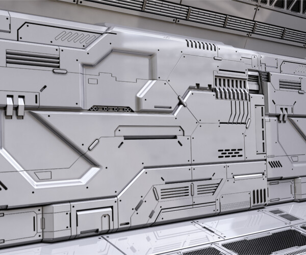 ArtStation - SCI-FI WALL PANELS VOL.01 | Resources