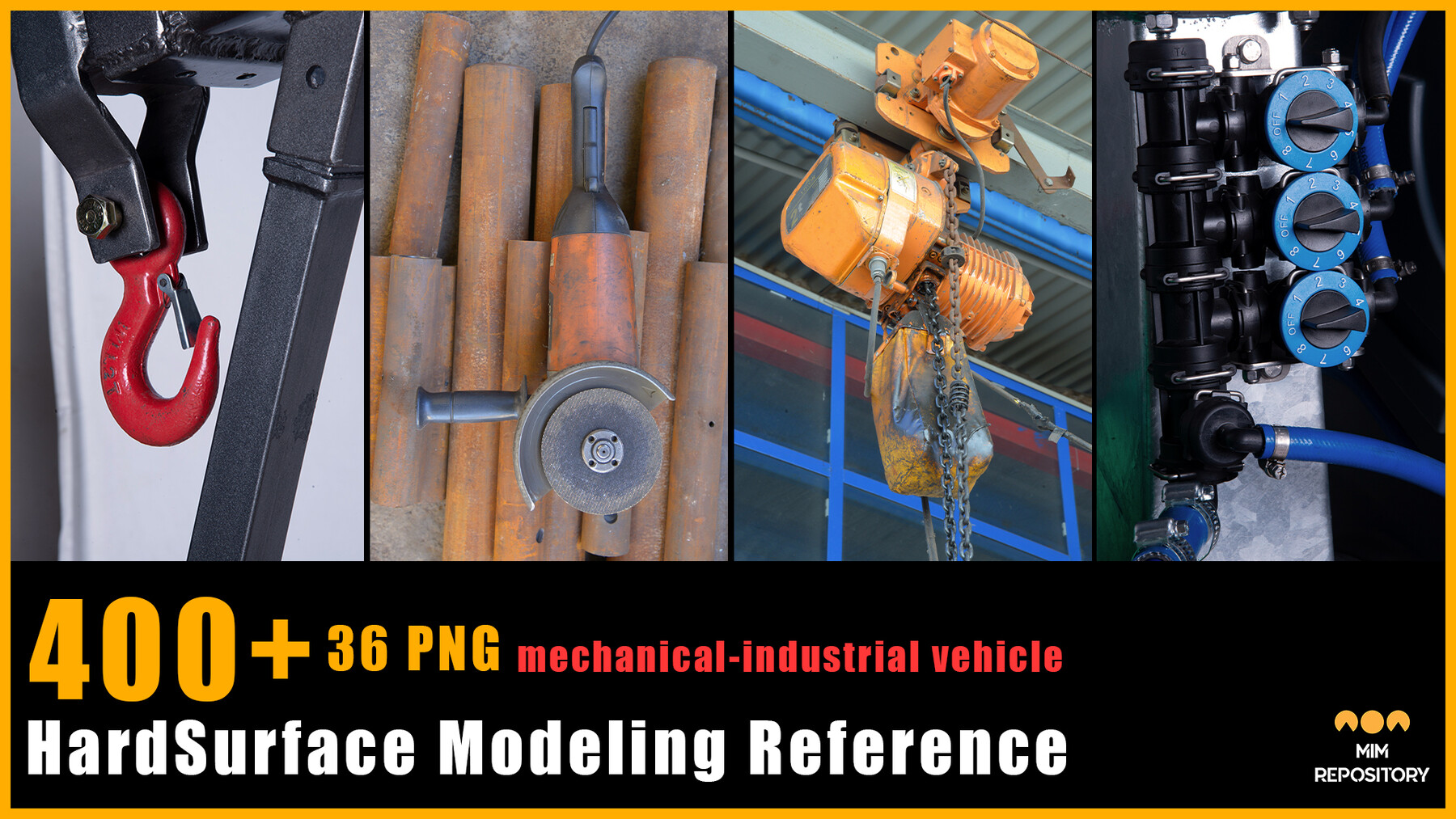 ArtStation - 400 + 36 png Hard Surface Modeling Reference | Resources