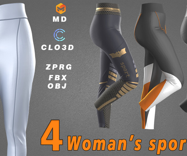 ArtStation - 4 woman's sport leg | Game Assets
