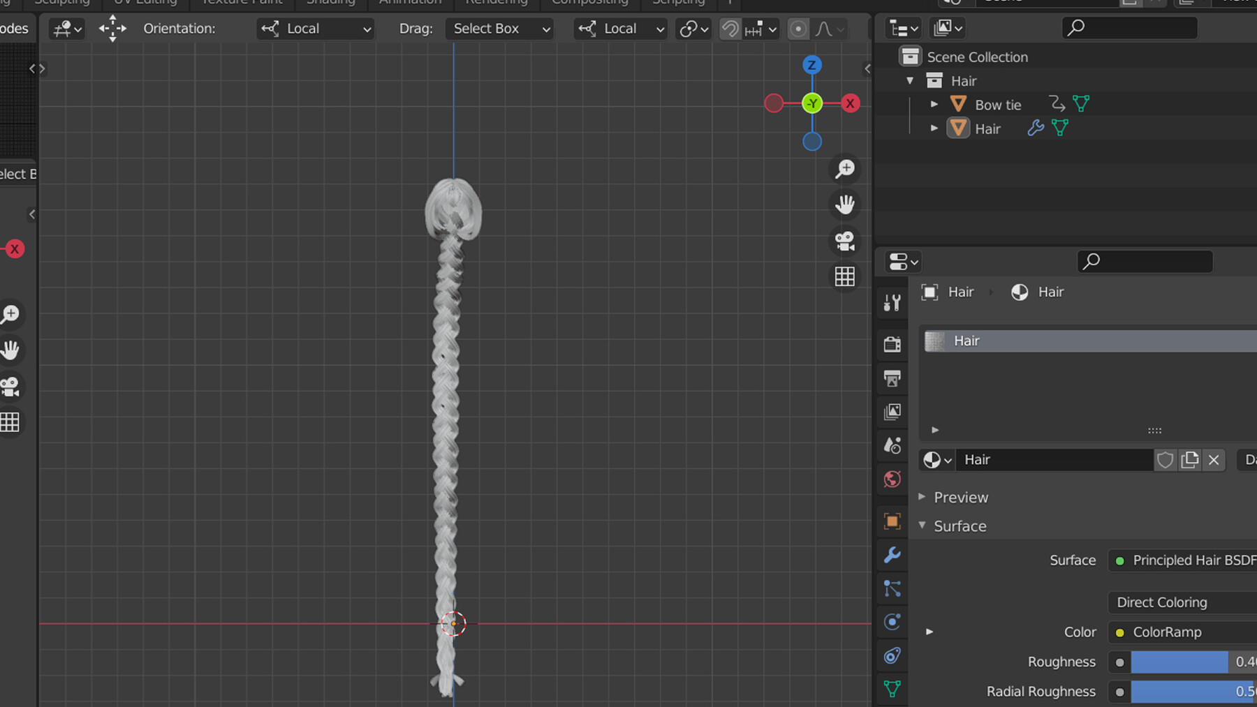 ArtStation - Blender Hair Style_Braid | Game Assets