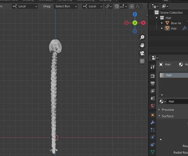 ArtStation - Blender Hair Style_Braid | Game Assets