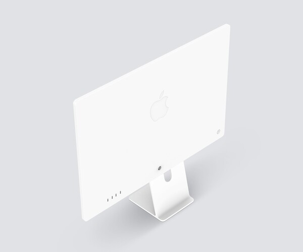 ArtStation - iMac 2021 Clay Mockup | Artworks