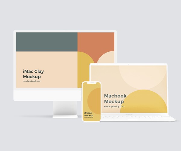 ArtStation - iMac 2021 Clay Mockup | Artworks